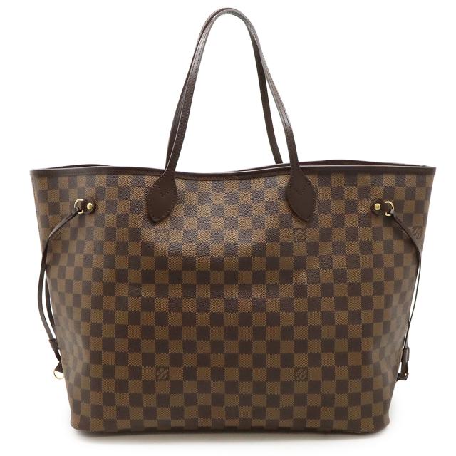 LOUIS VUITTON ルイ ヴィトン ダミエ ネヴァーフルGM トートバッグ ラージトート ショルダートート ショルダーバッグ ポーチ付き N51106