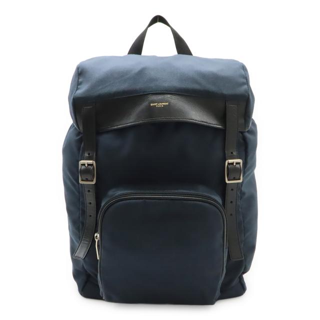 SAINT LAURENT PARIS サン ローラン パリ YSL イブサンローラン ハンティング ロックサック バックパック リュック キャンバス ネイビー 342609