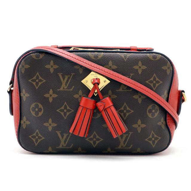 LOUIS VUITTON ルイ ヴィトン モノグラム サントンジュ ショルダーバッグ 斜め掛け ポシェット レザー コクリコ 赤 レッド M43556