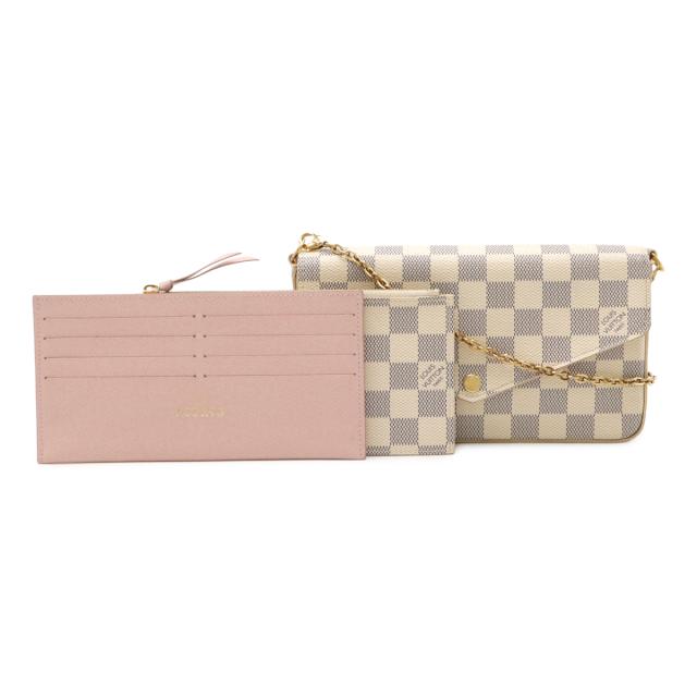 LOUIS VUITTON ルイ ヴィトン ダミエアズール ポシェット フェリシー ショルダーバッグ チェーンバッグ 2WAY クラッチバッグ N63106