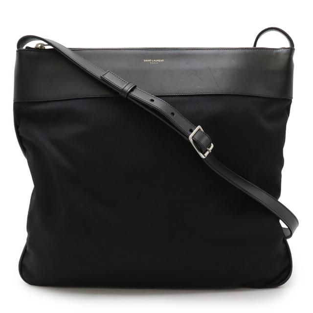 SAINT LAURENT PARIS サン ローラン パリ YSL イブサンローラン ワンショルダー ショルダーバッグ 斜め掛け キャンバス ブラック 黒 342611