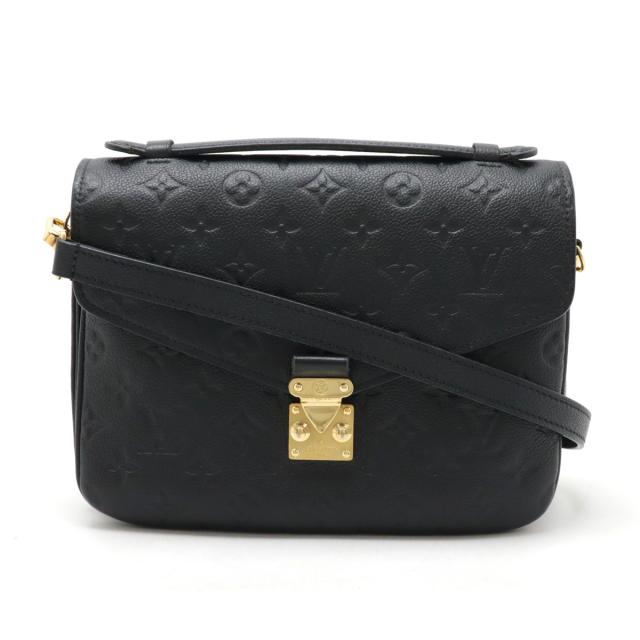 LOUIS VUITTON ルイ ヴィトン モノグラムアンプラント ポシェット メティスMM ハンドバッグ クラッチバッグ 2WAYショルダー ノワール M41487