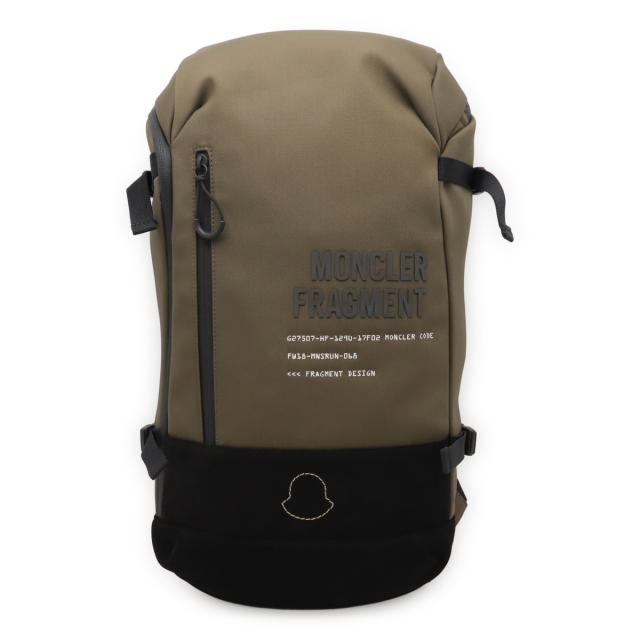 MONCLER モンクレール fragment design フラグメント デザイン ジーニアス7 バックパック リュックサック ナイロン スエード カーキ ブラック 黒