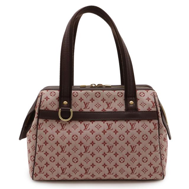 LOUIS VUITTON ルイ ヴィトン モノグラムミニ ジョセフィーヌPM ハンドバッグ ミニボストン キャンバス レザー チェリー ピンク M92216