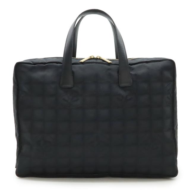CHANEL シャネル ニュートラベルライン ビジネスバッグ ブリーフケース 書類カバン パソコンケース ナイロンジャガード ブラック 黒 A15974