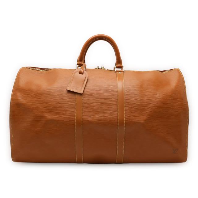 LOUIS VUITTON ルイ ヴィトン エピ キーポル55 ボストンバッグ トラベルバッグ 旅行カバン レザー ジパングゴールド キャメル M42958