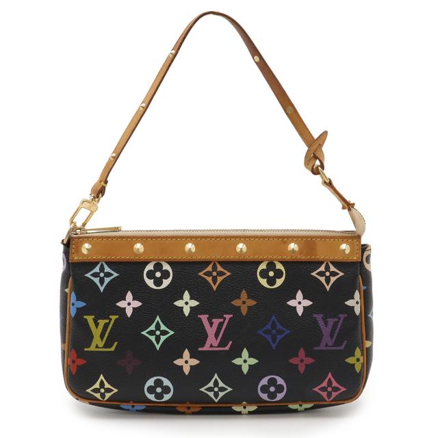 LOUIS VUITTON ルイ ヴィトン モノグラムマルチカラー ポシェット アクセソワール アクセサリーポーチ 小物入れ ノワール 黒 ブラック M92648