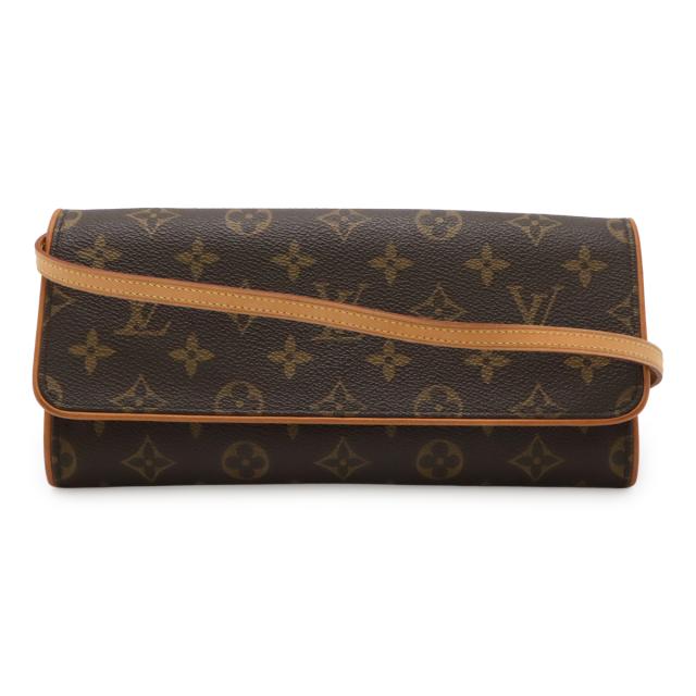 LOUIS VUITTON ルイ ヴィトン モノグラム ポシェットツインGM ショルダーバッグ 斜め掛け 2WAY クラッチバッグ M51852