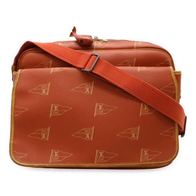 LOUIS VUITTON ルイ ヴィトン ヴィトンカップ LVカップ カルヴィ ショルダーバッグ メッセンジャーバッグ PVC アボガニー オレンジ系 M80028