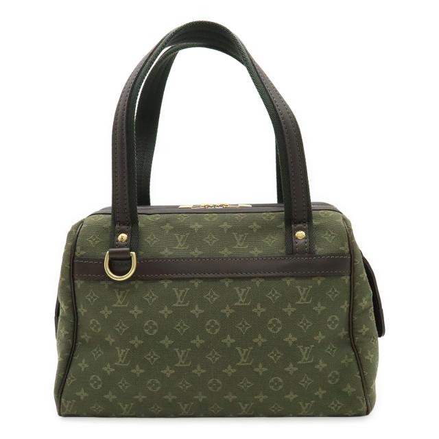 LOUIS VUITTON ルイ ヴィトン モノグラムミニ ジョセフィーヌPM ハンドバッグ キャンバス レザー TSTカーキ M92415