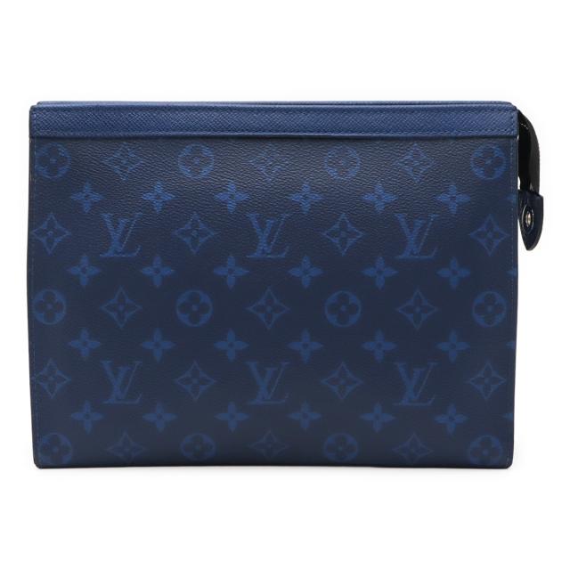 LOUIS VUITTON ルイ ヴィトン タイガラマ ポシェット ヴォワヤージュMM セカンドバッグ クラッチバッグ コバルト 青 ブルー M30423
