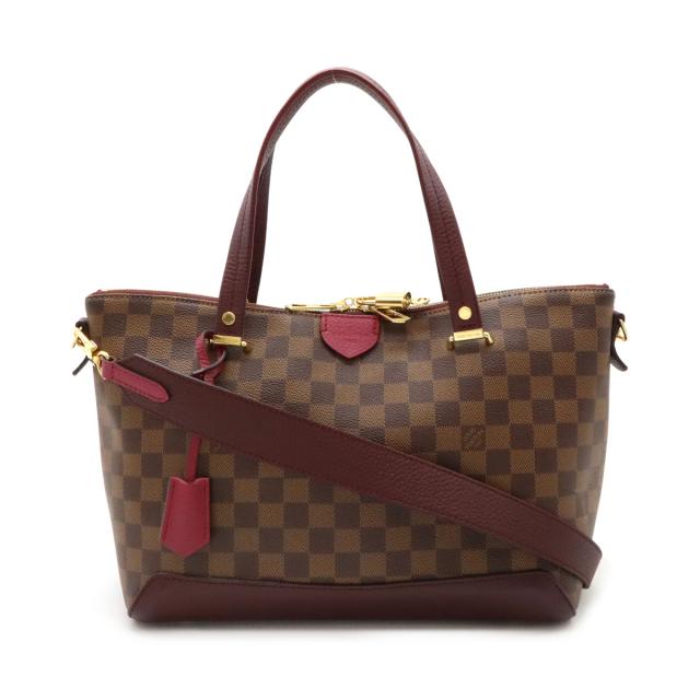 LOUIS VUITTON ルイ ヴィトン ダミエ ハイドパーク ハンドバッグ 2WAY トートバッグ ショルダーバッグ PVC レザー フューシャ N41015