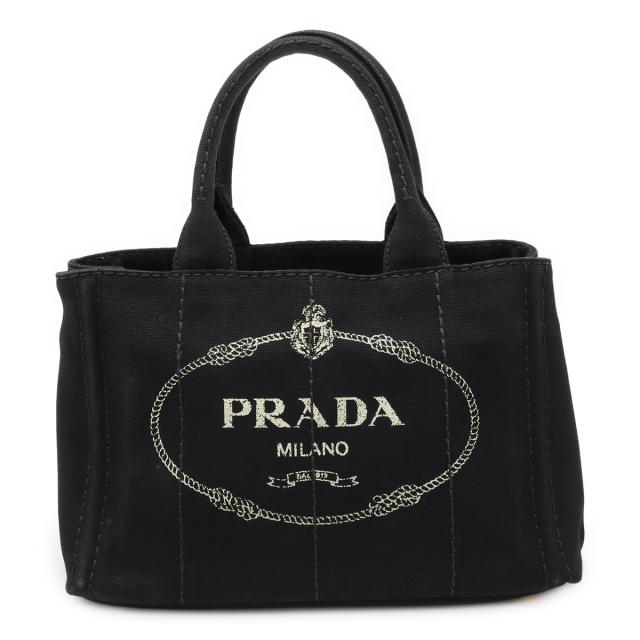 PRADA プラダ CANAPA カナパ トートバッグ ハンドバッグ キャンバス NERO 黒 ブラック ゴールド金具 ショルダーストラップ欠品 1BG439の通販はau PAY マーケット ...