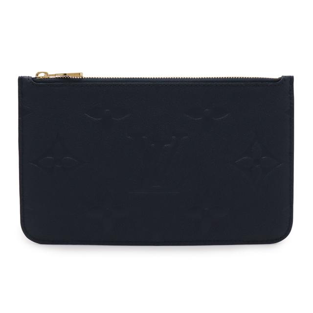 LOUIS VUITTON ルイ ヴィトン モノグラムアンプラント ネヴァーフルMM ネヴァーフル用ポーチ ポーチのみ 付属品 ネイビー 紺 ストラップ欠品 M47143