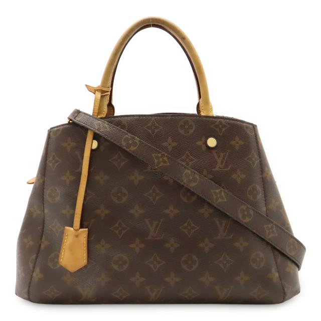 LOUIS VUITTON ルイ ヴィトン モノグラム モンテーニュMM ハンドバッグ 2WAY ショルダーバッグ ワンショルダー セミショルダー 肩掛け M41056