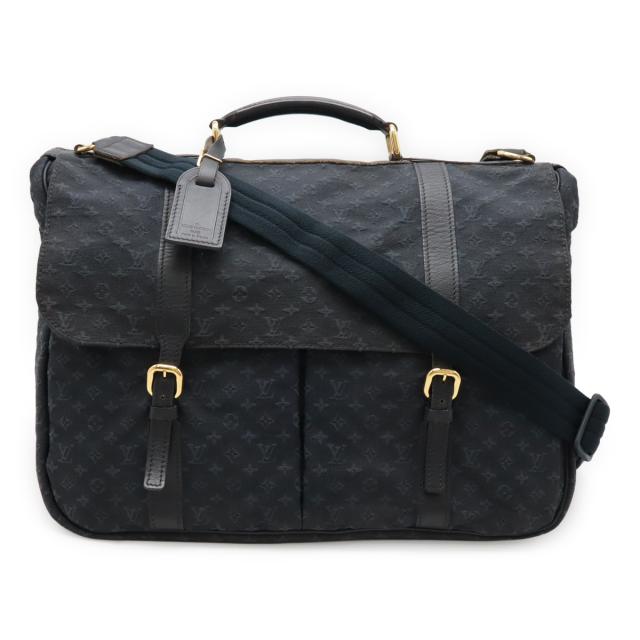 LOUIS VUITTON ルイ ヴィトン モノグラムミニ ドゥニーズ ビジネスバッグ 書類カバン ブリーフケース 2WAY ショルダーバッグ TSTブルー M42311