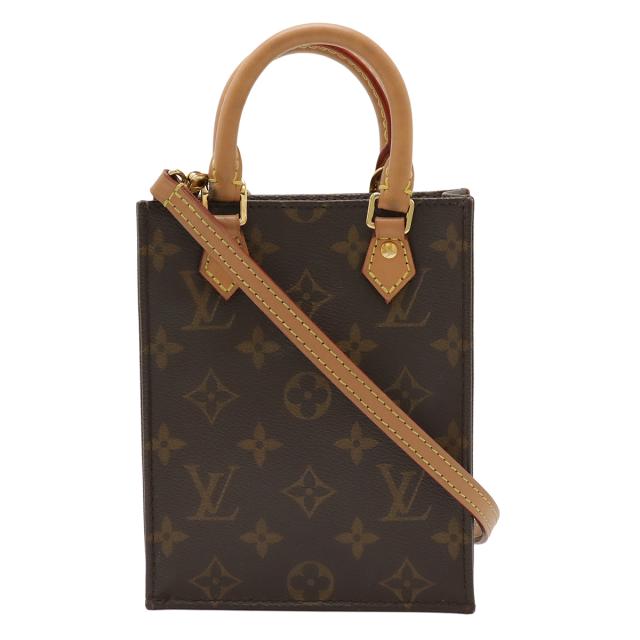 LOUIS VUITTON ルイ ヴィトン モノグラム プティット サックプラ ハンドバッグ ミニバッグ 2WAY ショルダーバッグ M81295