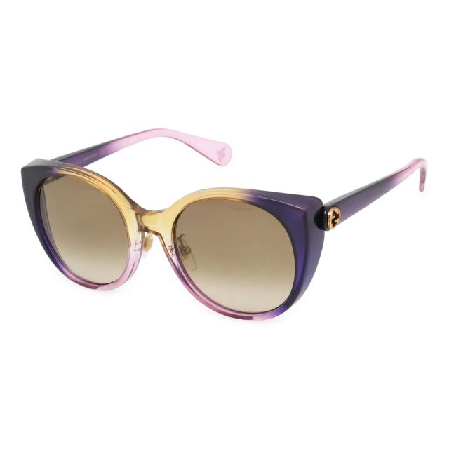 GUCCI グッチ インターロッキングG サングラス アイウェア キャットアイシェイプ ビー ハチ 蜂 ブラウングラデーション パープル ピンク GG0369S