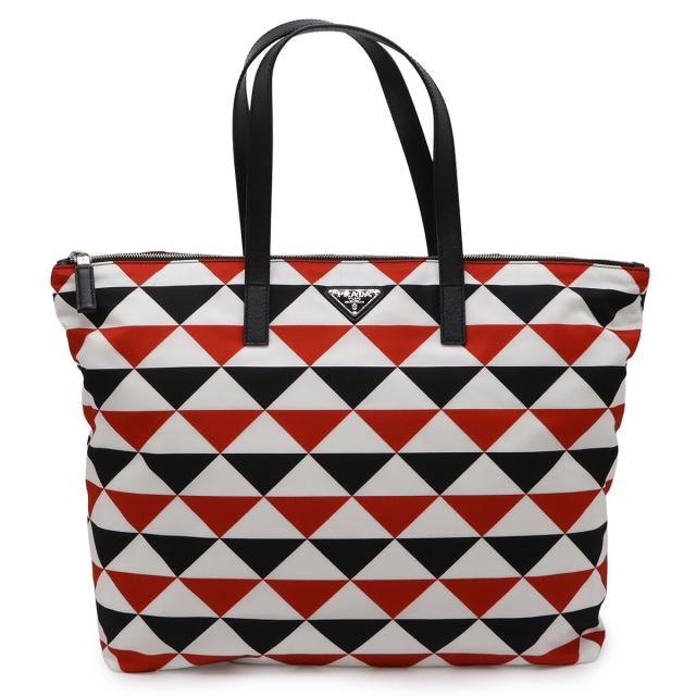 PRADA プラダ Prada on Ice プラダ オン アイス トライアングルロゴ　トートバッグ ショルダーバッグ ナイロン ホワイト　ブラック　レッド 限定品