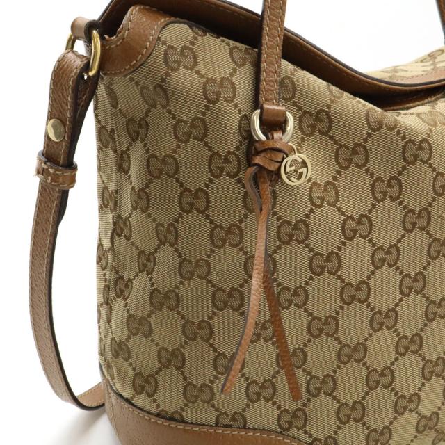 GUCCI グッチ GGキャンバス ブリー ハンドバッグ 2WAY ショルダー