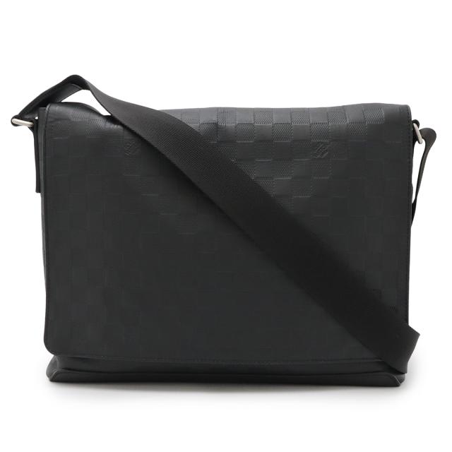 LOUIS VUITTON ルイ ヴィトン ダミエアンフィニ ディストリクトMM ショルダーバッグ メッセンジャーバッグ オニキス 黒 ブラック N41038