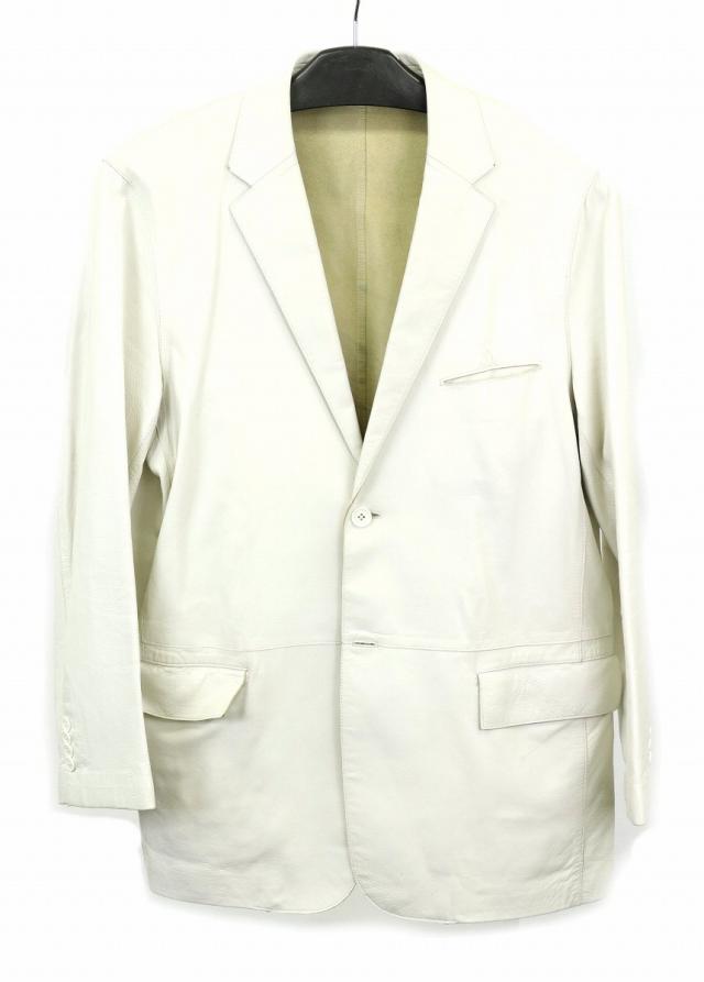 Theory セオリー メンズ アウター ジャケット サイズ42  レザー ホワイト 白