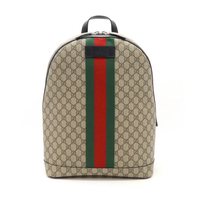 GUCCI グッチ ウェブ GGスプリーム シェリーライン バックパック リュックサック PVC レザー ベージュ ブラック グリーン レッド 443805