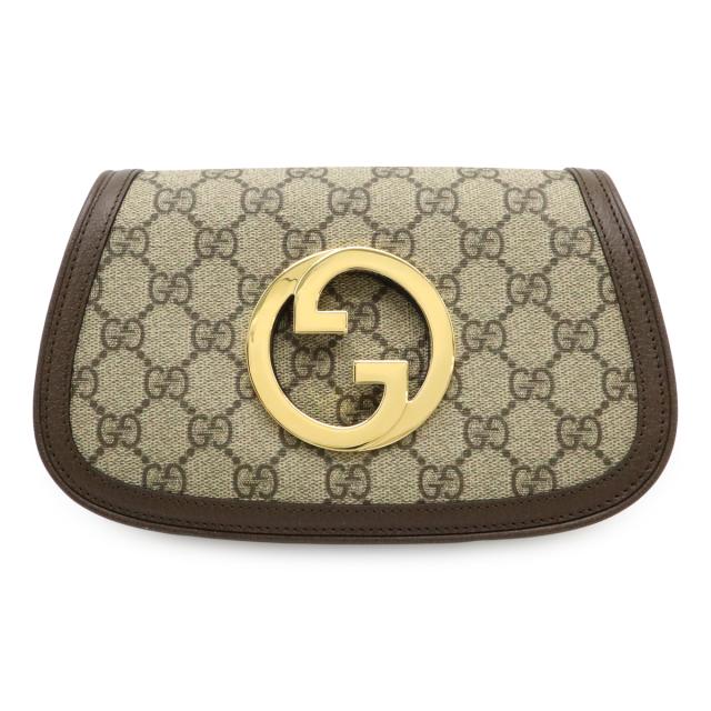 GUCCI グッチ ブロンディ GGスプリーム ベルトバッグ ボディバッグ ウエストポーチ 2WAY クラッチバッグ PVC ベージュ ゴールド金具 #80 703807