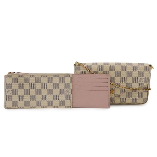 LOUIS VUITTON ルイ ヴィトン ダミエアズール ポシェット フェリシー ショルダーバッグ チェーンバッグ 2WAY クラッチバッグ N63106