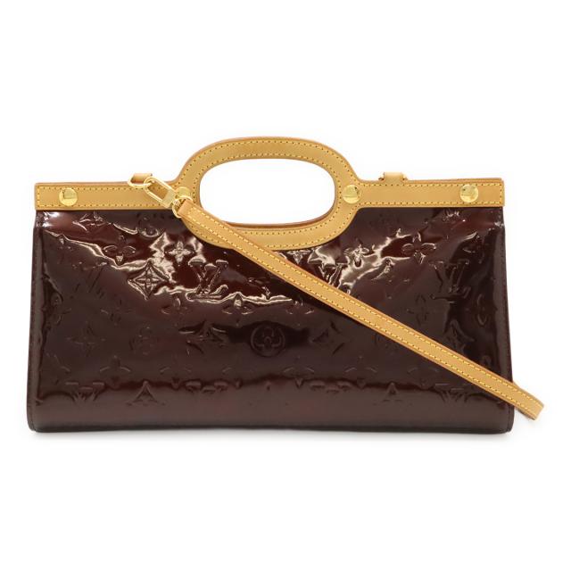 LOUIS VUITTON ルイ ヴィトン モノグラムヴェルニ ロクスバリー ドライブ ハンドバッグ 2WAY ショルダーバッグ セミショルダー アラマント M91995