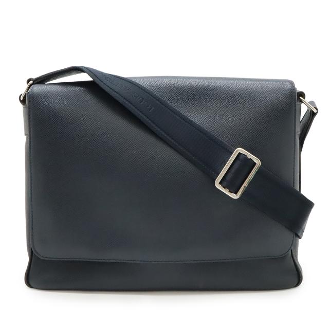 LOUIS VUITTON ルイ ヴィトン タイガ ロマンMM ショルダーバッグ メッセンジャーバッグ レザー ボレアル 濃紺 ダークネイビー M32624