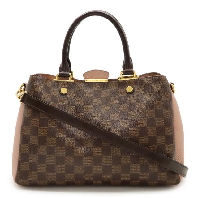 LOUIS VUITTON ルイ ヴィトン ダミエ ブリタニー ハンドバッグ 2WAY トートバッグ ショルダーバッグ PVC レザー マグノリア N41674
