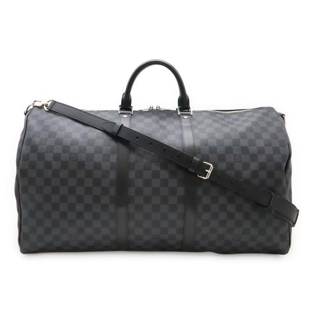LOUIS VUITTON ルイ ヴィトン ダミエグラフィット キーポル バンドリエール55 ボストンバッグ 旅行カバン トラベル 2WAY ショルダーバッグ N41413
