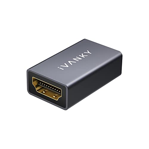 iVANKY HDMI 中継アダプター（4K@60Hz 18Gbps)ハイスピード 延長コネクター HDMIケーブル延長接続(メス - メス ...
