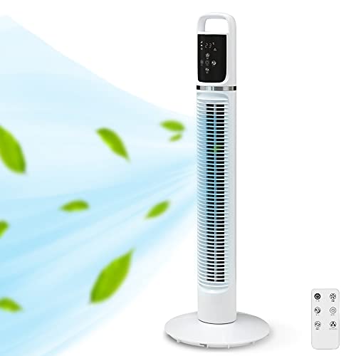 【チアキストア 】扇風機 8段階風量調節 羽なし DCモーター DC扇風機 リビング扇風機 リモコン付 縦型 静音 おしゃれ スリム タワー式 節電 首振りxr-drtf11-wh