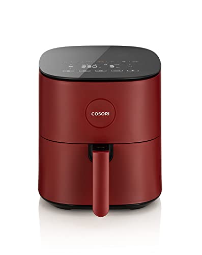 COSORI コソリ ノンフライヤー 4.7L 大容量 家庭用 電気 エアフライヤー 最高温230℃ 揚げ物 ポテト 惣菜 日本語レシピ付き タイマー 自動電源オフ PSE認証済み レッド [メーカー2年] CAF-L501-RJP