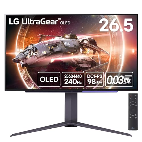 【VGP2024 Summer ゲーミング大賞/金賞】LG ゲーミング モニター UltraGear OLED 27GS95QE-B 26.5インチ/WQHD(2560×1440)@240Hz/有機EL/0.03ms(GTG)/Displ