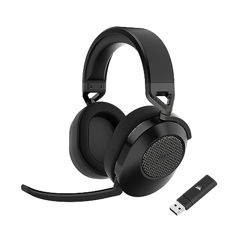 CORSAIR HS65 WIRELESS ワイヤレスゲーミングヘッドセット PC/PS5/PS4対応 カーボン CA-9011285-AP2
