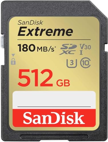【 サンディスク 正規品 】 SDカード 512GB SDXC Class10 UHS-I U3 V30 SanDisk Extreme SDSDXVV-512G-GHJIN 簡易デザインパッケージ