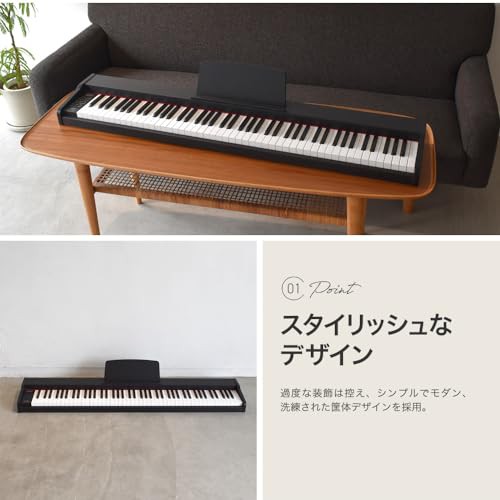 TORTE トルテ 電子ピアノ 88鍵盤 セミウェイトキー フルスケール TORTE トルテ 電子ピアノ 88鍵盤 セミウェイトキー フルスケール