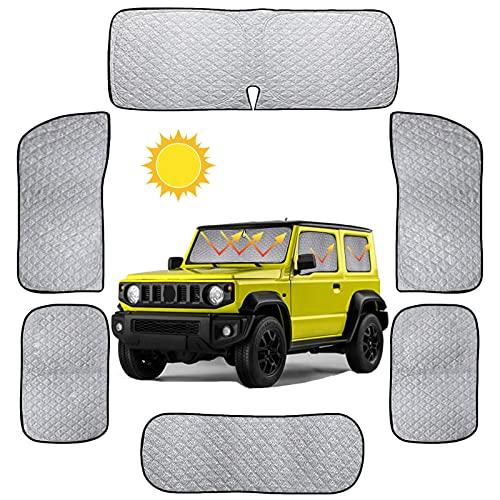 2022 新型 車用 サンシェード スズキ ジムニー リア用 車中泊 仮眠 マルチサンシェード 断熱 遮光シェード 車窓日よけ 車中泊グッズ アウトドア マルチ 露天駐車 盗難防止 UVカット 日除け JIMNY JB64 JB74 取付