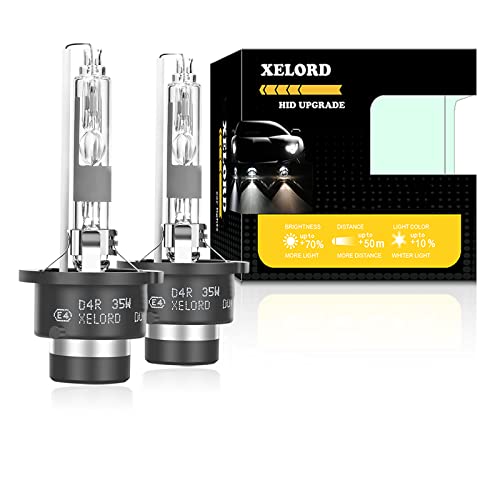 XELORD ヘッドライト D4R HIDバルブ8000K 青白い光 アップ 35W 高輝度 純正交換用HIDバルブ 12V (2個入)…の通販はau PAY マーケット - HATINANA ...