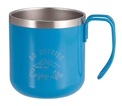 キャプテンスタッグ(CAPTAIN STAG) アウトドア コップ マグカップ マグ カップ タンブラー ダブルステンレス 真空断熱 保温・保冷 300ml ブルー モンテ UE-3584の ...