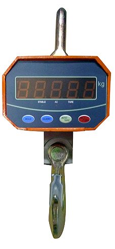 デジタルクレーンスケール 吊秤5000kg 5ton(5000kg/2kg)リモコン付 充電式 大型吊りはかり