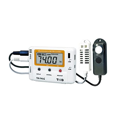 ティアンドデイ 照度紫外線温湿度データロガTR-74Ui 1台 /1-1879-01