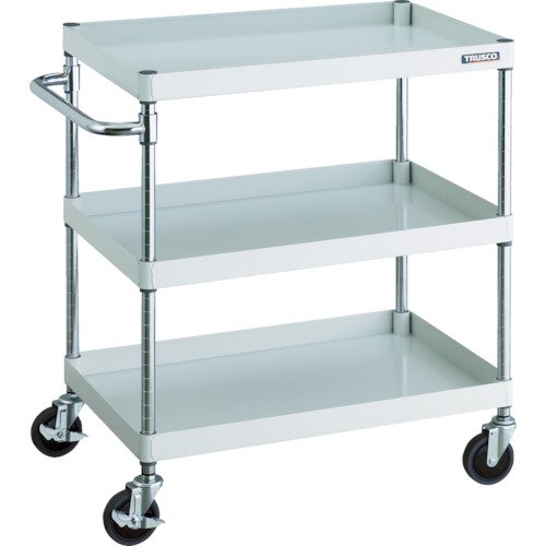 TRUSCO(トラスコ) フェニックスワゴン 750×500×H880 3段 W色 PEW-973-W