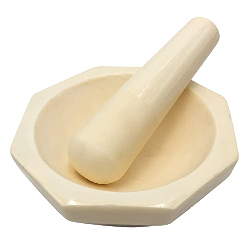 レオナ 乳鉢(乳棒付)アルミナ 80mL/61-9632-23