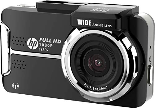ヒューレットパッカード (hp) 200万画素ドライブレコーダー f880x HDR/WDR/FullHD GPS & Wifi & SONY製Starvisセンサー & Gセンサー搭載 駐車監視機能付