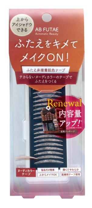 ＲeＡＢ−０３　オートマティックビューティー　ふたえ非接着　肌色テープ　１００枚入り×12パック