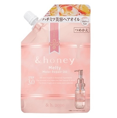 アンドハニー　メルティ　モイストリペア　ヘアオイル　つめかえ用　７５ｍｌ×12パック